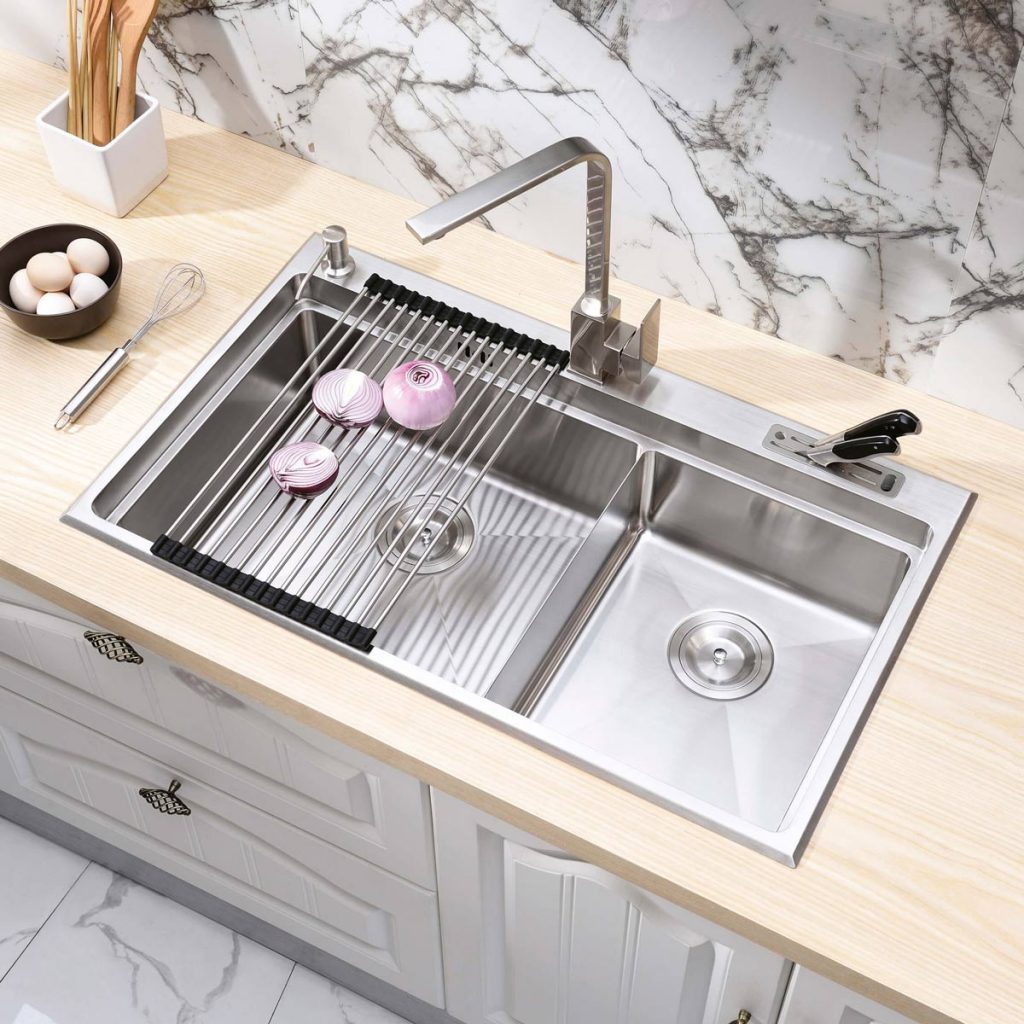 Chiuveta bucatarie inox dubla CookingAid AFRODITA XL Workstation cu ...