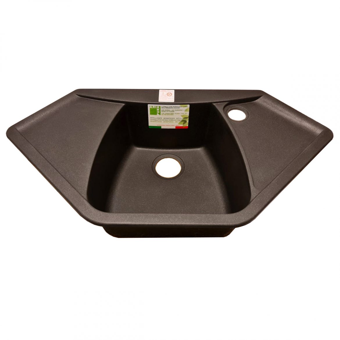 Chiuveta bucatarie granit de colt tesit sau blat liniar CookingAid ...