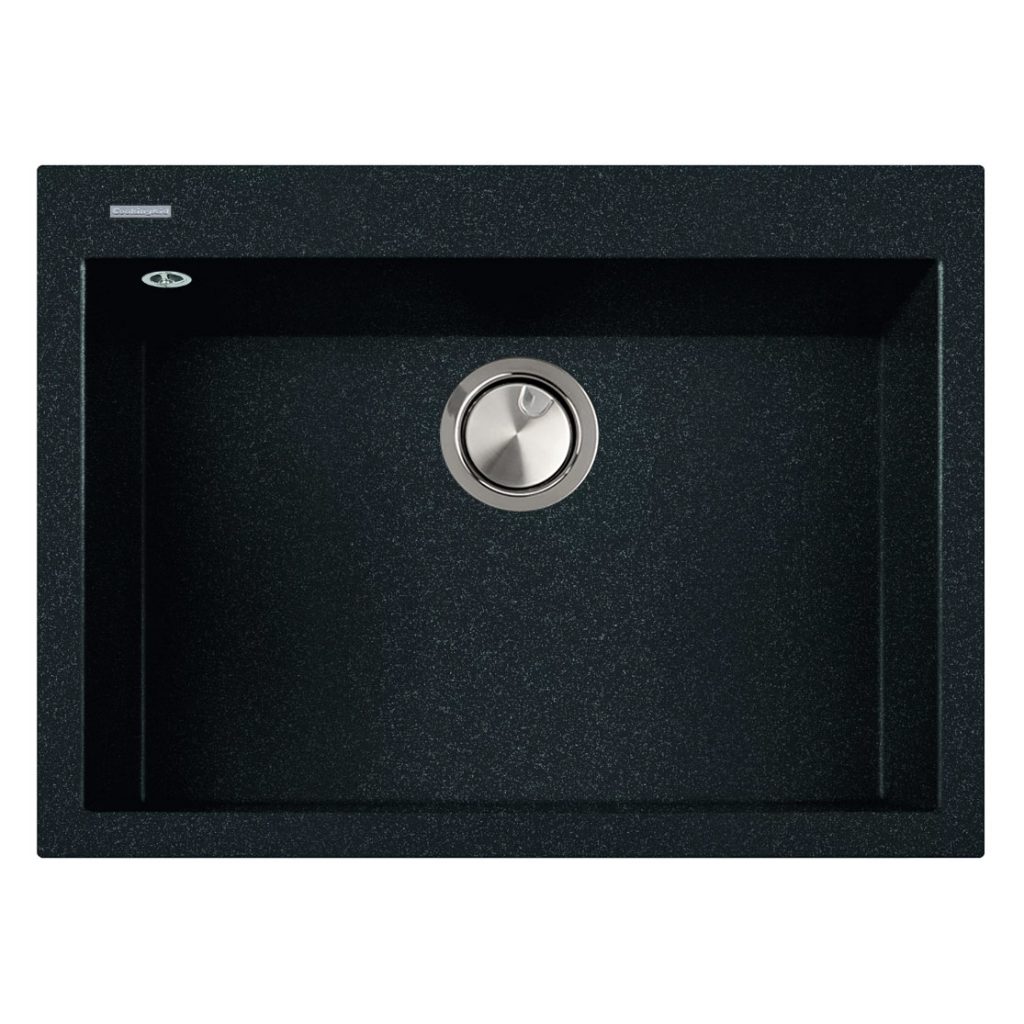 Chiuveta bucatarie granit CookingAid Cube ON6910 Neagra / Black Metal ...