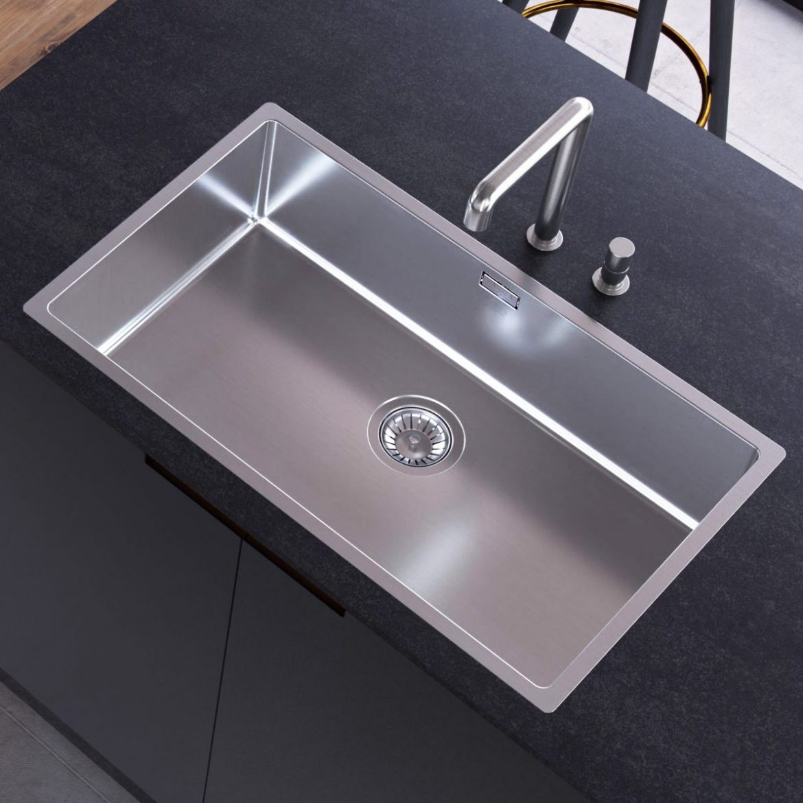 Chiuveta bucatarie inox CookingAid TASCA CANOVA CA70 cu montaj pe blat ...